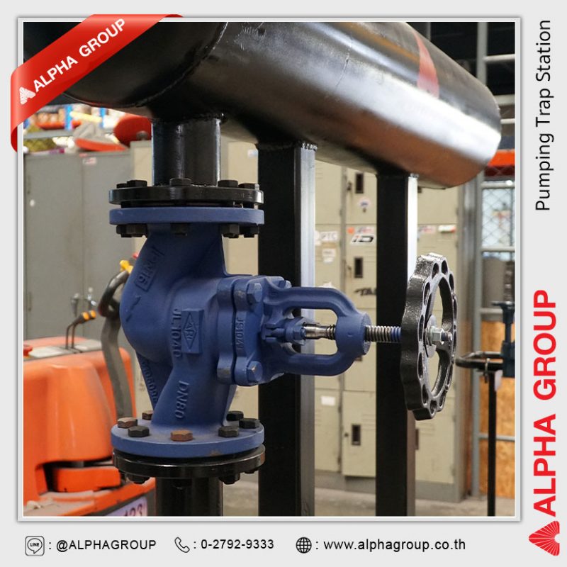 ชุดประกอบ Pumping Trap Station เพื่อการนำคอนเดนเสทกลับมาใช้ใหม่