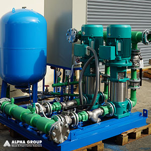 รับออกแบบและจัดจำหน่ายชุดปั๊มน้ำเสริมแรงดัน Booster Pump Set