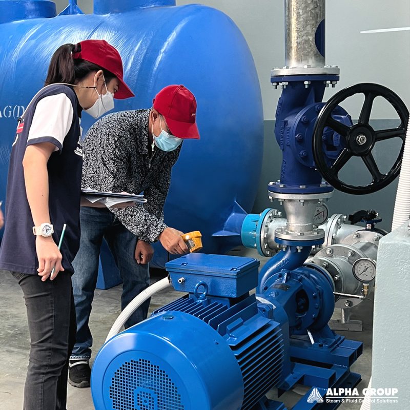 บริการงาน Pump performance test โดยวิศวกรผู้เชียวชาญ