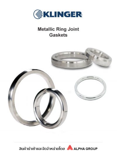 Alpha Group Company จำหน่ายปะเก็นวงแหวน KLINGER - Metal Ring Joint Gasket